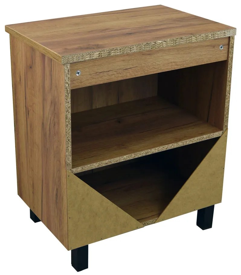 Comodo Koupelnová skříňka pod deskové umyvadlo ROSO GO 60-HD - zlatý dub/zlatý dub