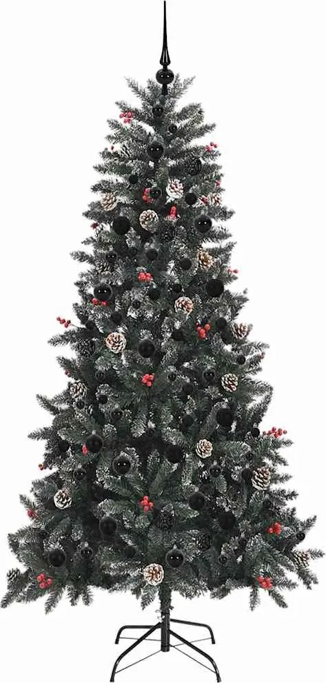 Umělý vánoční stromeček Zelená 210 cm PVC, plast a ocel 3395893