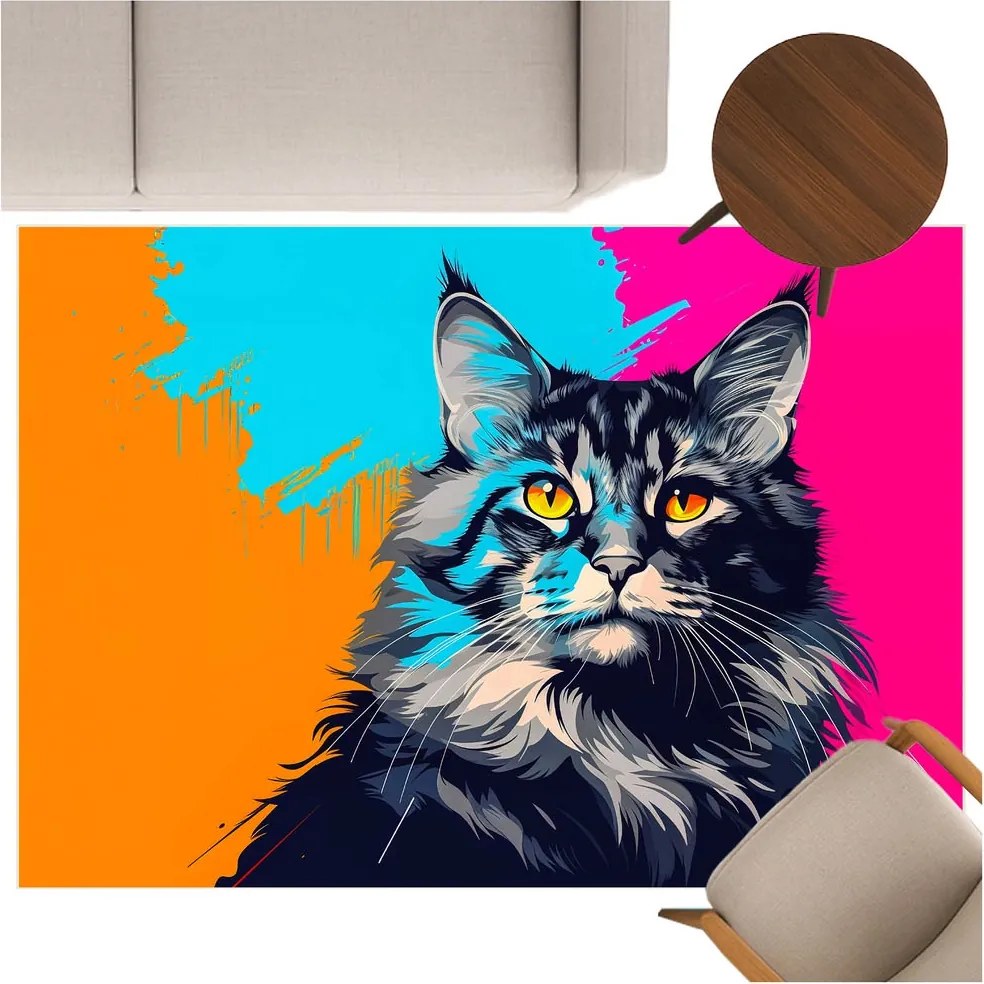 TZ Designový koberec „Kočka“ Rozměr: 100x150 cm