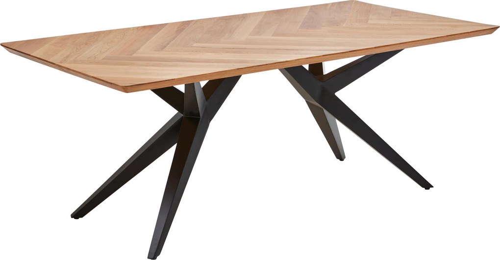 XXXLutz JÍDELNÍ STŮL, dub, černá, barvy dubu, 180/100/77 cm Valdera - Jídelní stoly - 001475022202