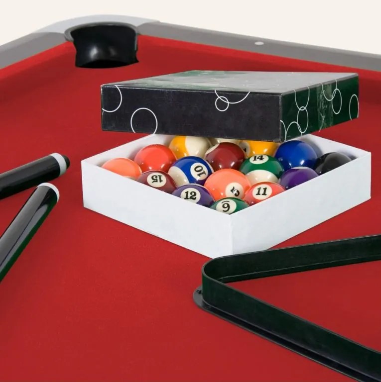 GamesPlanet® 1399 Kulečníkový stůl pool billiard kulečník s vybavením, 8 ft