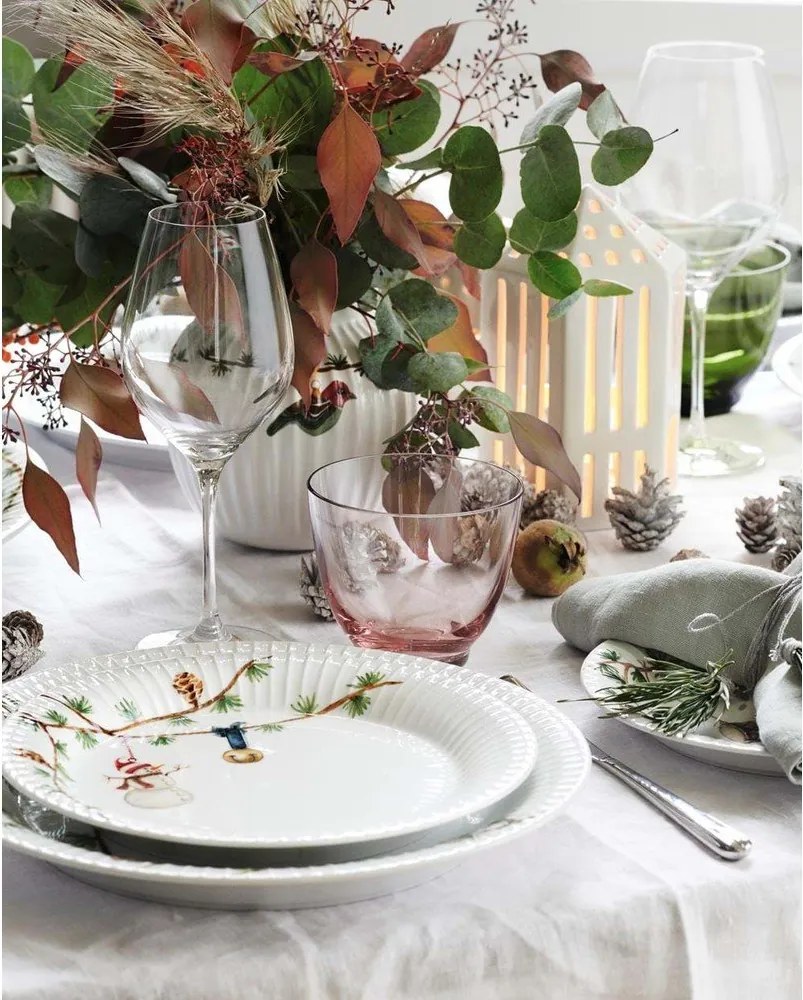 Bílý porcelánový talíř s vánočním motivem ø 22 cm Hammershøi Christmas – Kähler Design
