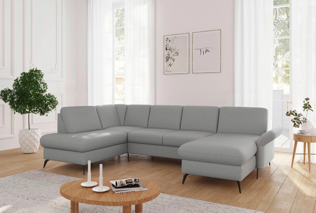 XXXLutz SEDACÍ SOUPRAVA, textil, světle šedá Sit & More - Sedací soupravy - 00014401619Z