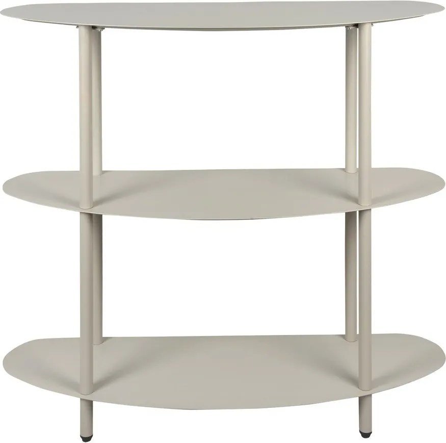 Šedý kovový regál 90x82x28 cm Riqueza – Leitmotiv