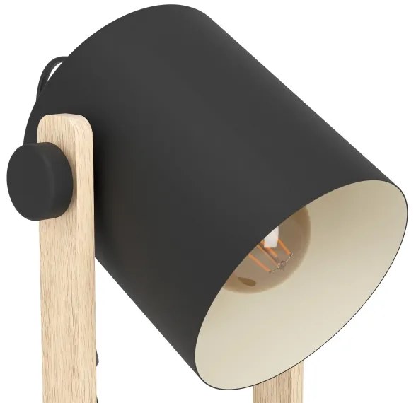 Eglo 43519 - Stolní lampa HORNWOOD 1xE27/28W/230V