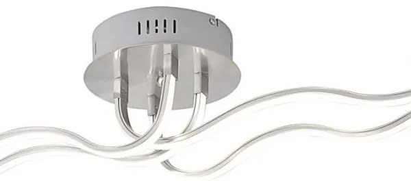 JUST LIGHT. 15126-55 - LED Přisazený lustr WAVE LED/29,4W/230V chrom
