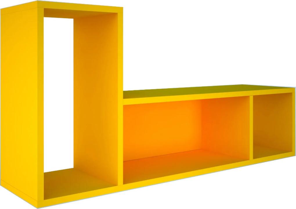 Aldo Patrová postel se stolem pro dva žlutá BO10 - limitovaná edice