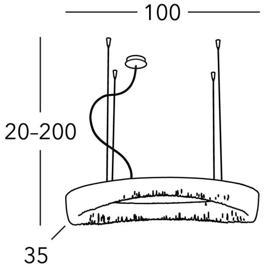 Kolarz 5324.31250 - Lustr na lanku CLOUD 12xG9/40W/230V