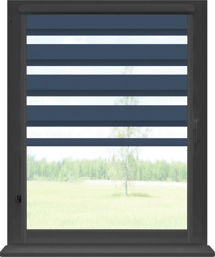 Dekodum Roleta den a noc v antracitové kazetě soft, barva látky Granát Šířka (cm): 45, Výška (cm): Balkonová (do 200 cm), Strana mechanismu: Práva