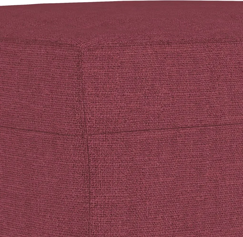 3dílná sedací souprava s poduškami vínová textil 3202132