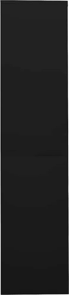 Kancelářská skříň s posuvnými dveřmi černá 90x40x180 cm ocel 335964