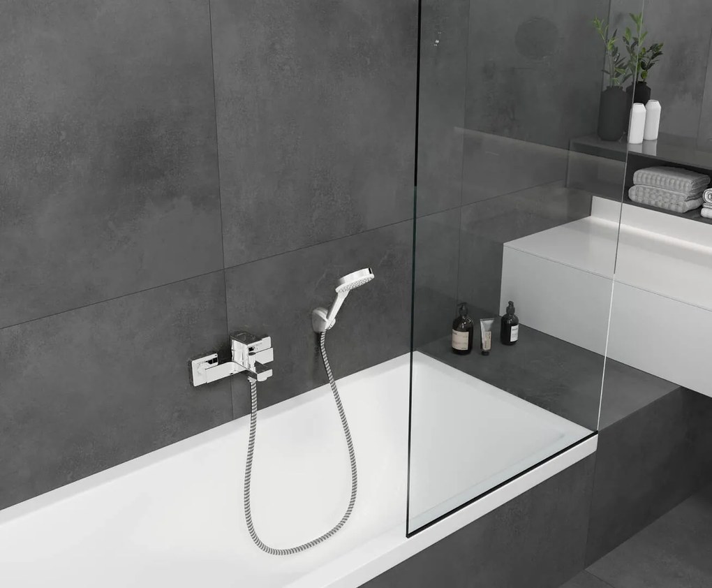 Hansgrohe Vernis Shape, nástěnná vanová baterie, chromová, 71450000