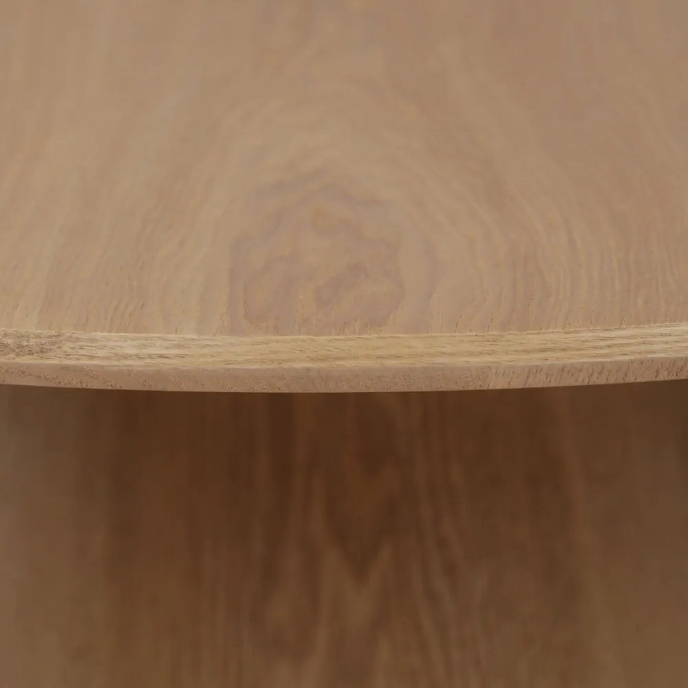 Oválný jídelní stůl, dýha, dub HT-L3523 OAK (160 x 90) cm