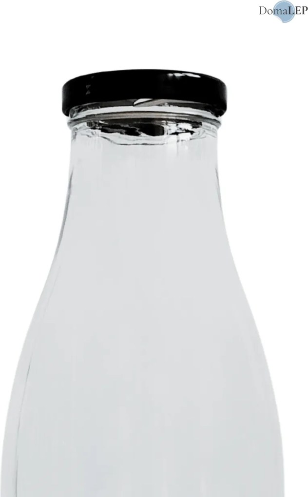 Láhev na mléko, aviváž hnědá FRANC 500 ml s černým šroubovacím víčkem