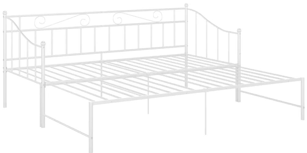 Rám vysouvací postele/pohovky bílý kov 90 x 200 cm,  324777
