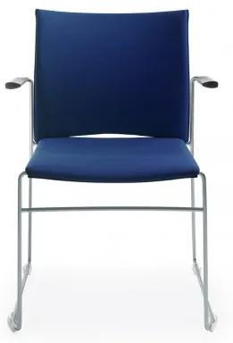 profim Konferenční židle Ariz 560V s područkami Barva kostry chromová kostra GALERIE - Čalounění profim LÁTKY 1, KOŽENKY 1 / CURA, MEDLEY, SPRINT, TONAL, XTREME, VALENCIA Barva plastu Profim Ariz - tmavě modrý plast
