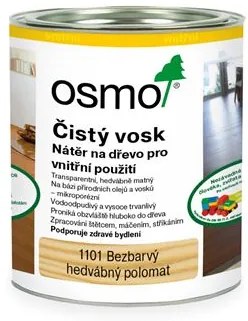 OSMO 1101 Čistý vosk bezbarvý 0,75 l