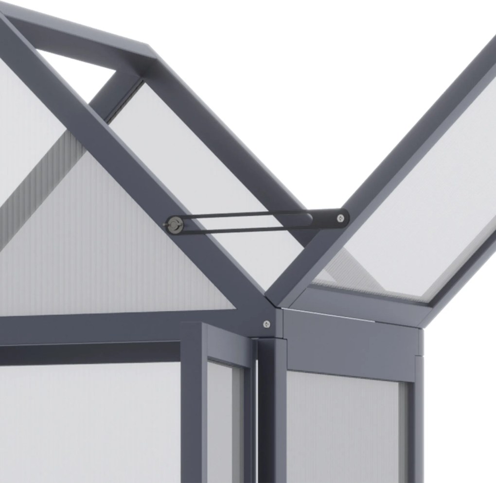 Outsunny Cold Frame Mini Greenhouse 3 Level Greenhouse Plant Bed with Hinged Roof Wooden Double Doors Natural 70,5 x 42 x 132 cm | Aosom