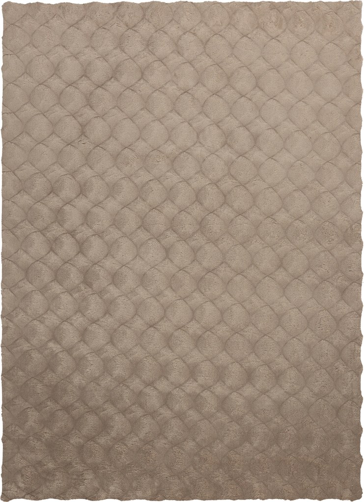Obsession, Kusový koberec Diamond Cut 800 Taupe, 120x170, hnědá, ložnice