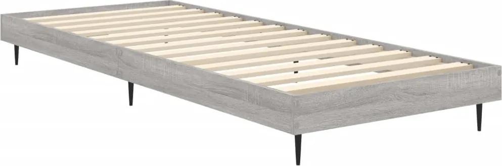 vidaXL Rám postele 75 x 190 cm kompozitní dřevo [832315] Barva: Betonová šedá