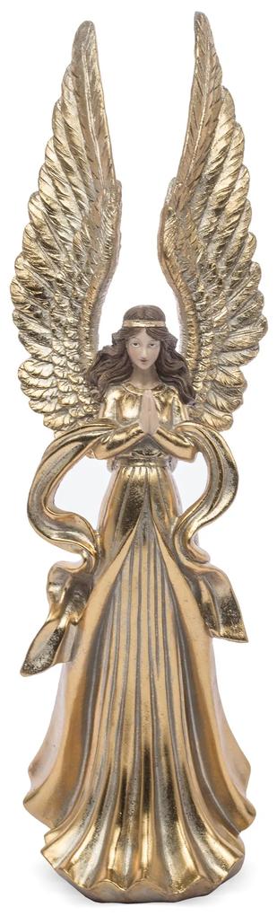 Figurka anděl zlatý 133319