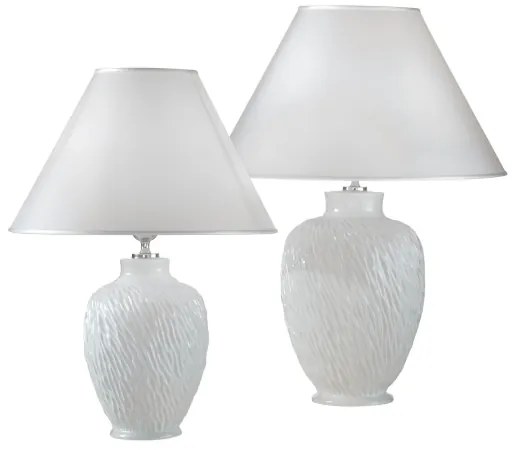 Kolarz A1340.71 - Stolní lampa CHIARA 1xE27/100W/230V bílá pr. 40 cm