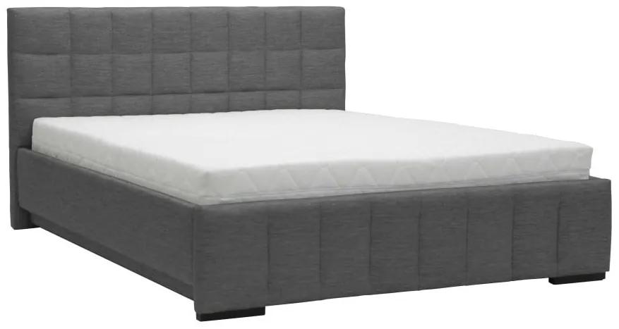 Šedá dvoulůžková postel Mazzini Beds Dream, 140 x 200 cm