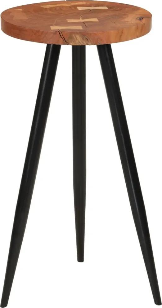 vidaXL Barový stůl ze špalku Ø 53 x 105 cm masivní akáciové dřevo [351792]