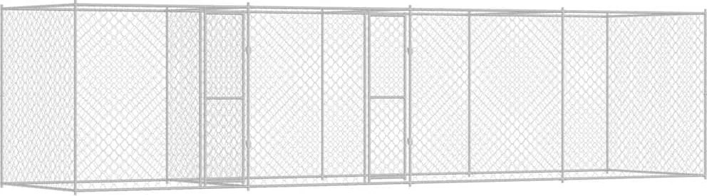 Klec pro psa Stříbrná 800 x 200 x 200 cm Pozinkovaná ocel 3368313