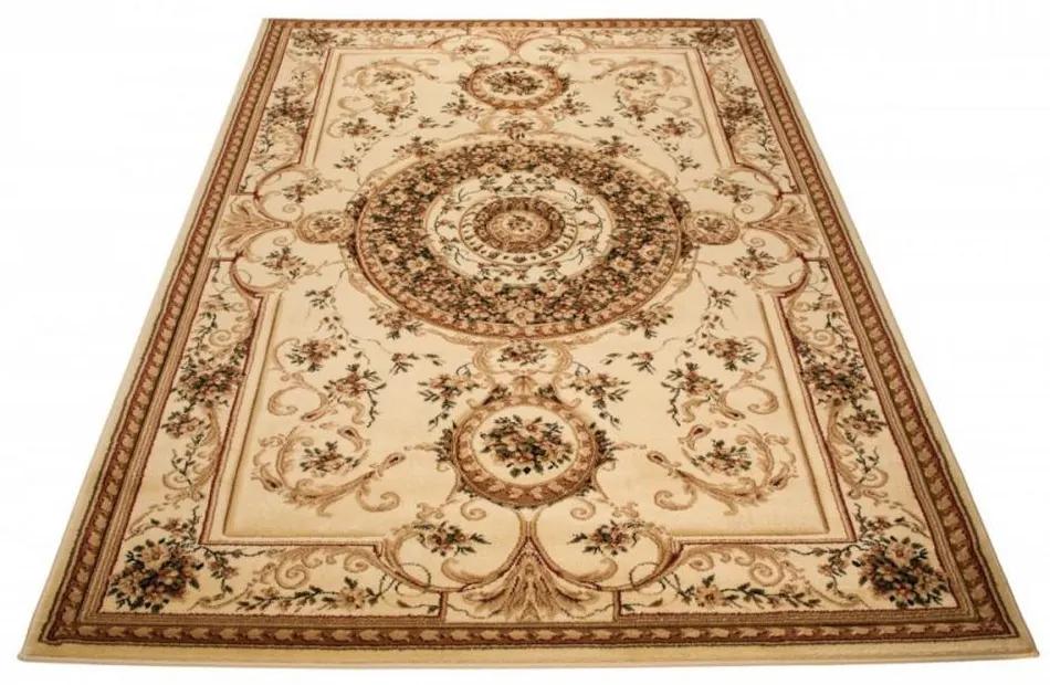 Kusový koberec klasický vzor 3 béžový 160x220cm