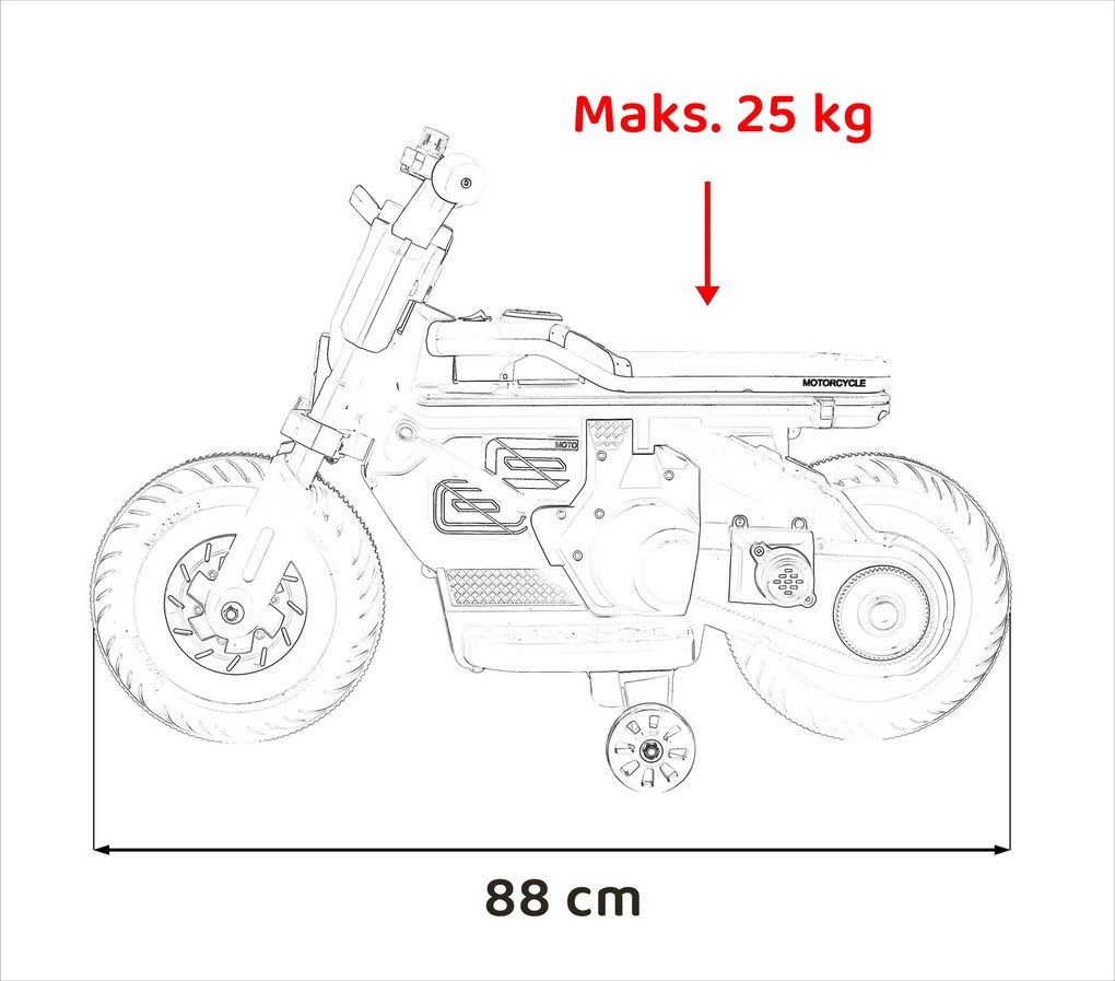 Ramiz Dětská motorka Future 88 černá