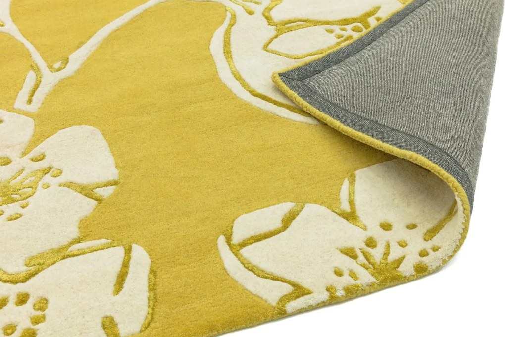 Žlutý koberec Blondie Devore Yellow Rozměry: 80x150 cm