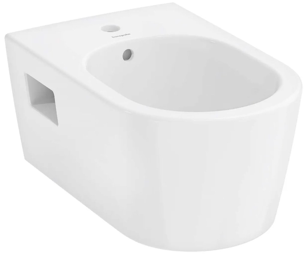 Hansgrohe EluPura Original S - Závěsný bidet, otvor pro baterii, SmartClean, bílá 61171450
