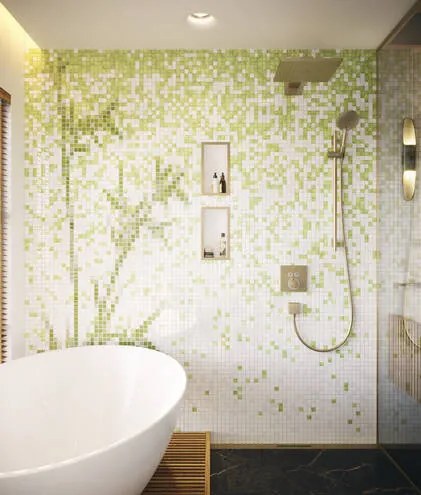 Hansgrohe Raindance E, hlavová sprcha 300 1jet se sprchovým ramenem, kartáčovaný bronz, HAN-26238140