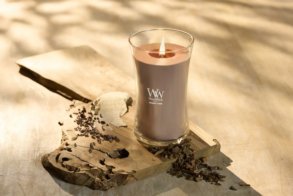 WoodWick svíčka Patchouli Crème Velikost: střední 275 g