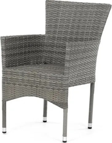 Zahradní židle Autronic šedá kov AZC-S2118 GREY