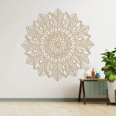 Dřevěná mandala na zeď harmonická energie I SENTOP PR0319-A