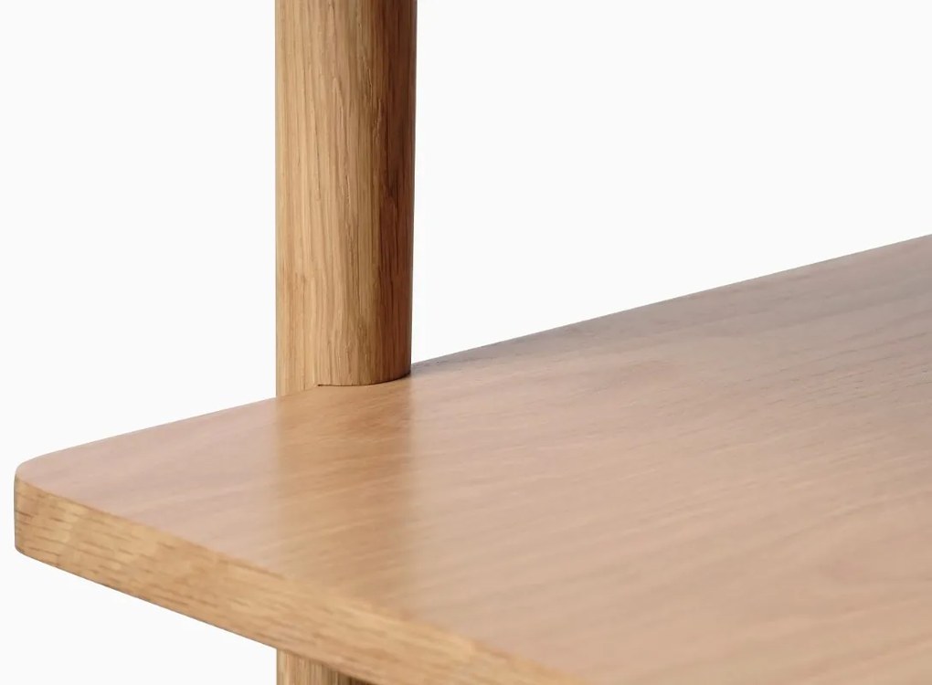 Designový konferenční stolek Zayleigh 120 cm vzor dub
