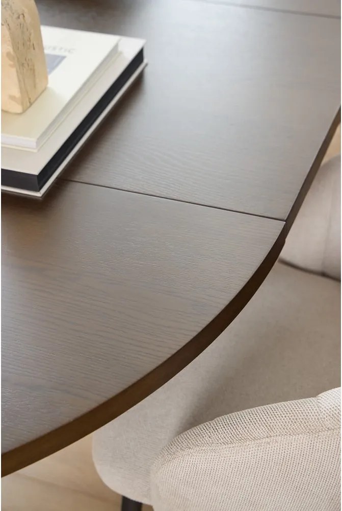 Kulatý rozkládací jídelní stůl s přídavnou deskou v dekoru dubu ø 120 cm A-Line – Actona