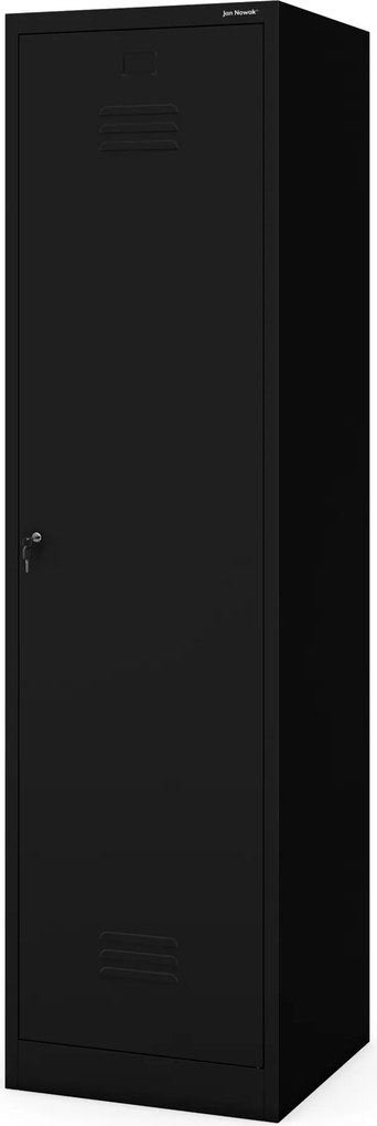 Kovová víceúčelová skříň AGNES, 500 x 1850 500 mm, černá