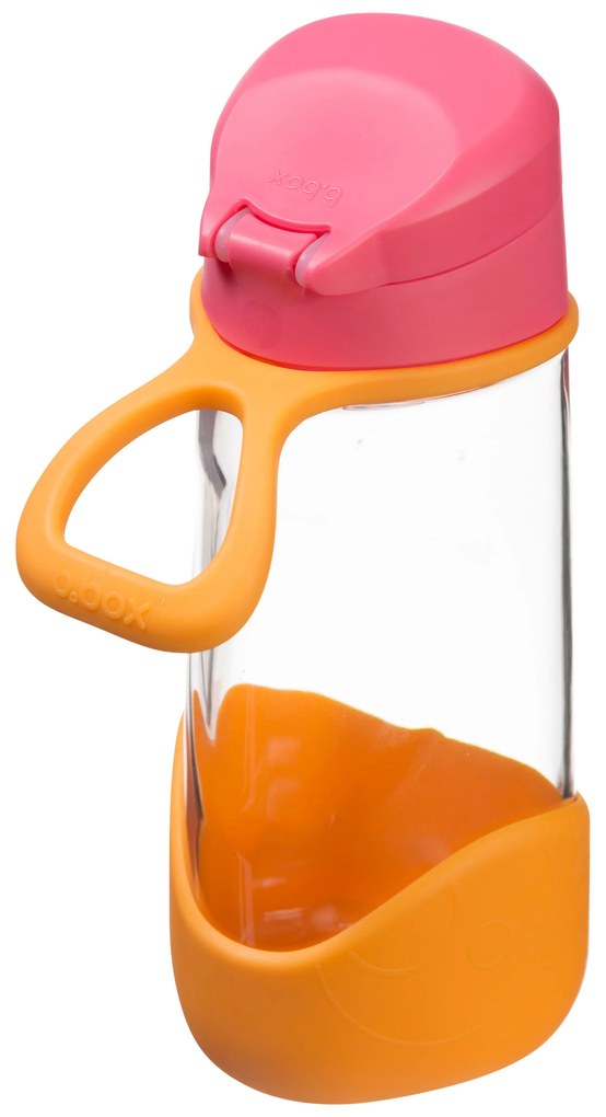 Sport lahev na pití 450 ml - růžová/oranžová