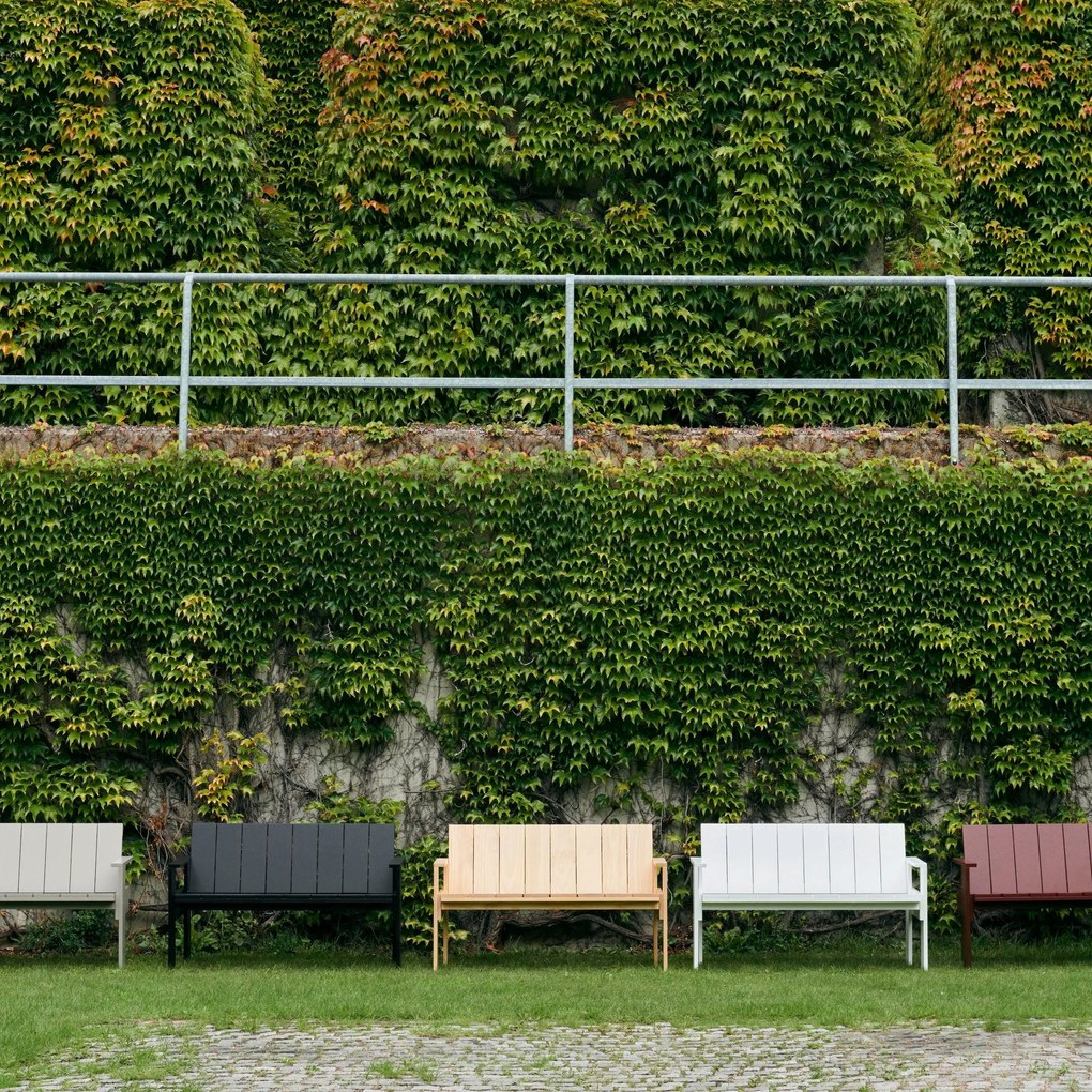 HAY Zahradní lavice Crate Dining Bench, Iron Red