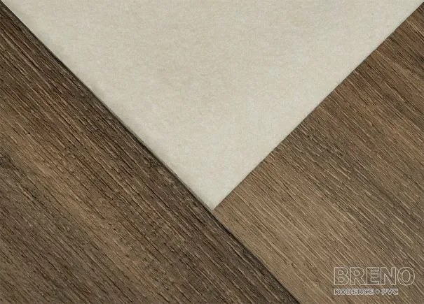 Breno PVC PURETEX Lime Oak 661D – tmavé dřevo, šíře 400 cm