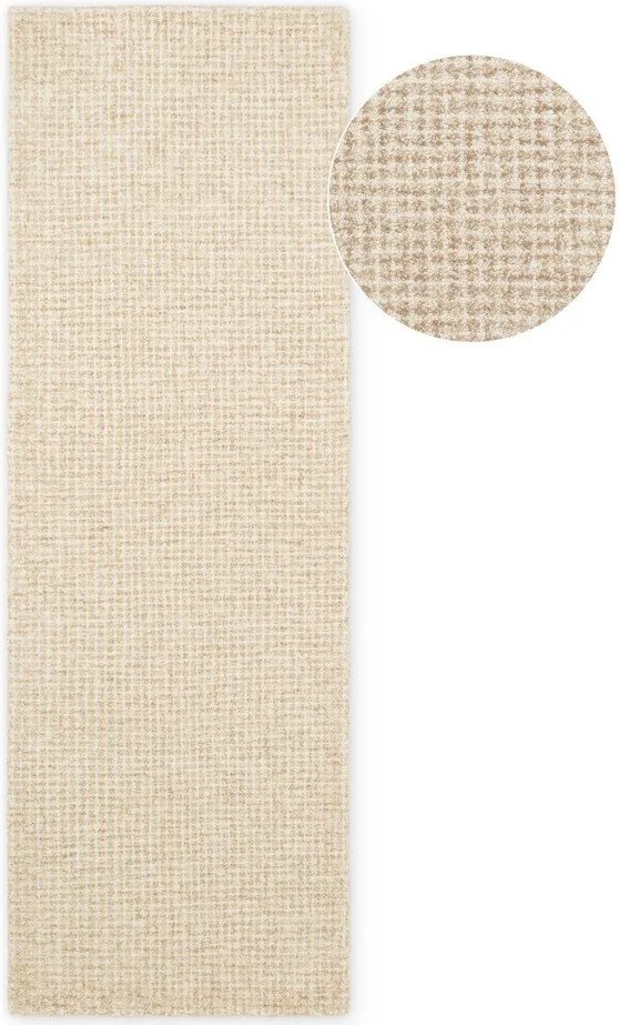 Vlněný běhoun v přírodní barvě 80x250 cm Eloise – Hanse Home