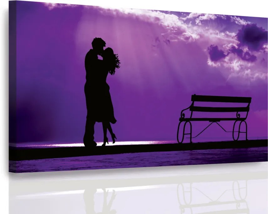 Obraz - Romantika ve fialové (90x60 cm) - InSmile ®