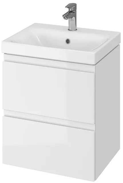 Cersanit - SET skříňka + umyvadlo, bílý lesk, Moduo 50, S801-230-DSM