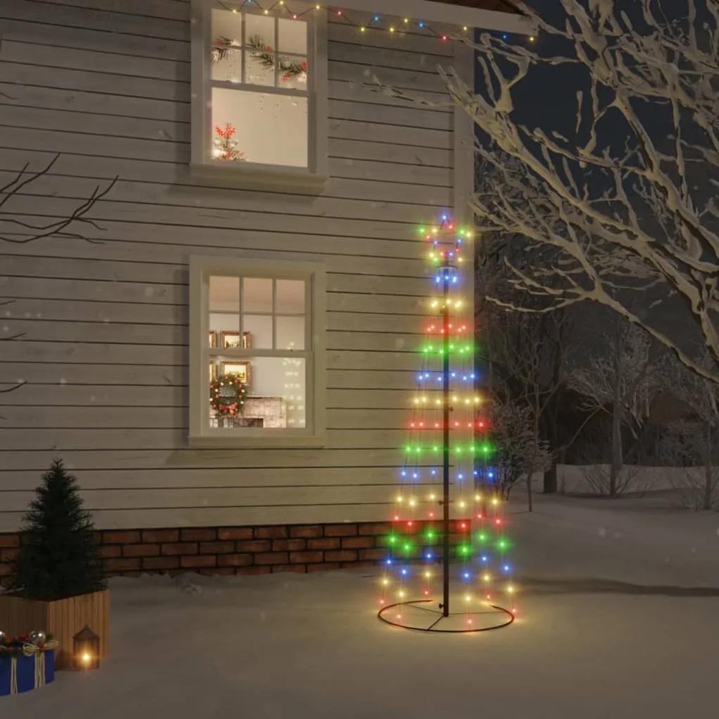 Vánoční stromek kužel 108 vícebarevných LED diod 70 x 180 cm - Default Title