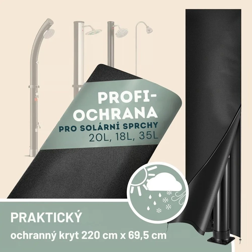 Solární sprcha BOW, 20 l, černá Monzana