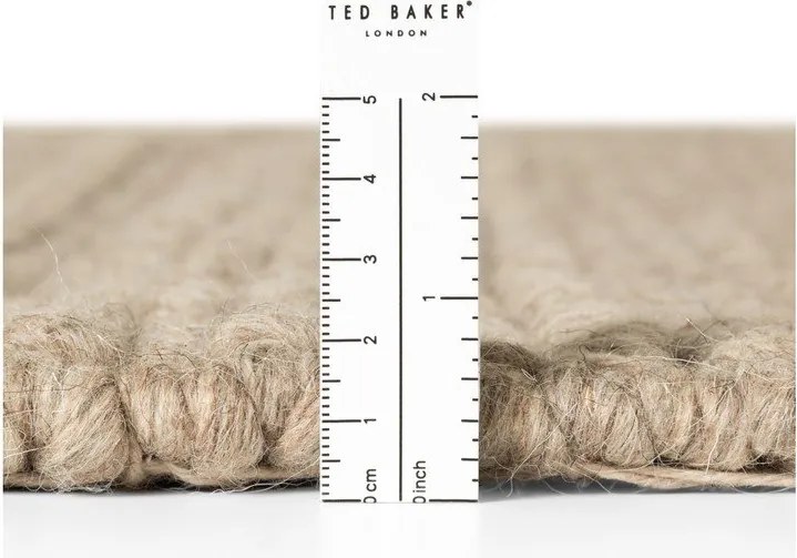 Béžový ručně tkaný vlněný běhoun 80x250 cm Camden Parker – Ted Baker
