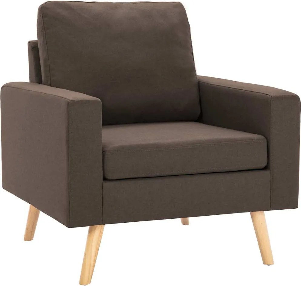 2dílná sedací souprava textil hnědá 3056616